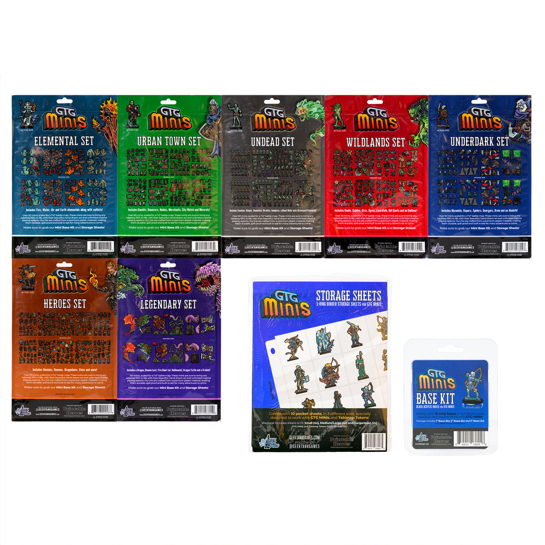 D&D Miniatures Bundle with Storage Solution