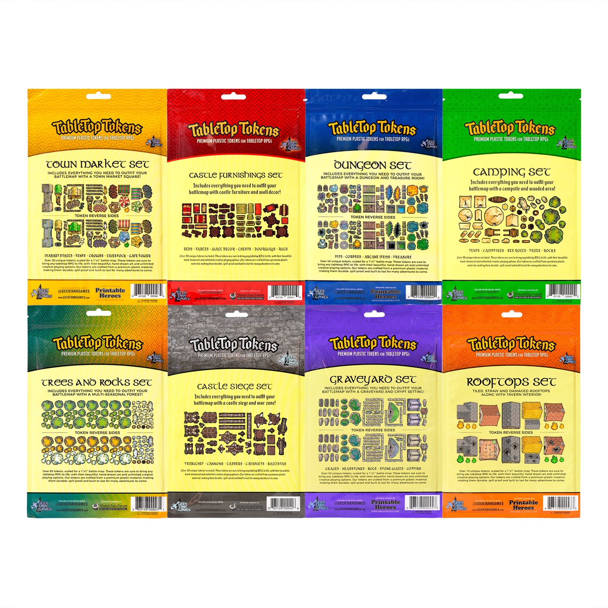 D&D Token Mega Bundle - 8 Sets with Storage